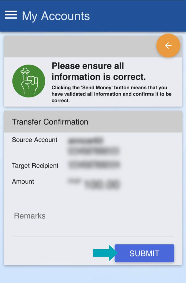 Give Through Bank Transfer / Direct Bank Deposit: Metrobank Mobile App ...