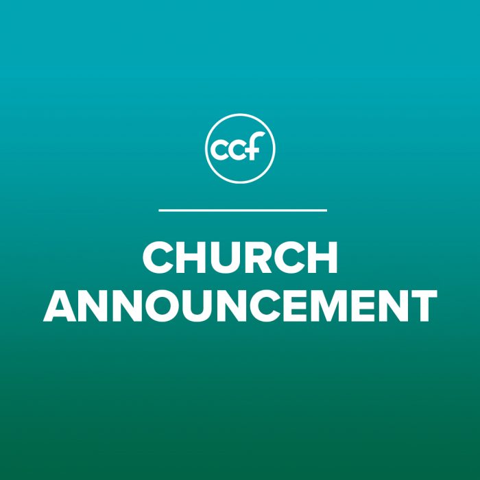 Church Announcement Christs Commission Fellowship