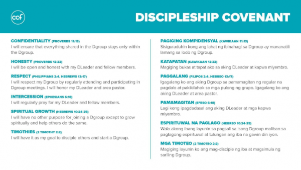 Discipleship Covenant - Christ's Commission Fellowship