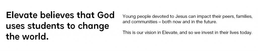elevate believes - Christ's Commission Fellowship