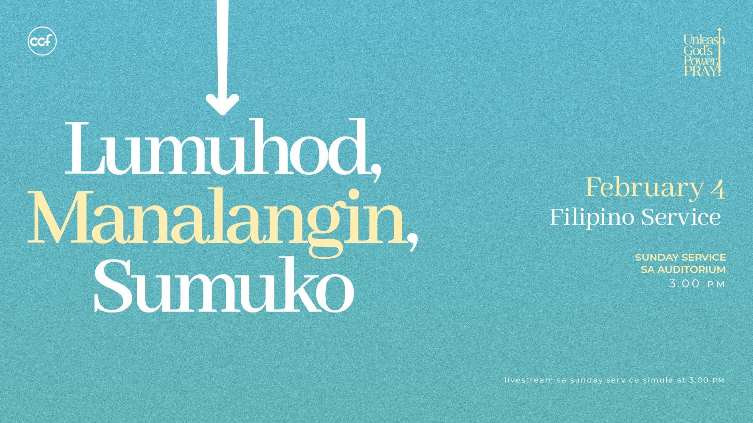 Pray With Humility - PM - Christ's Commission Fellowship